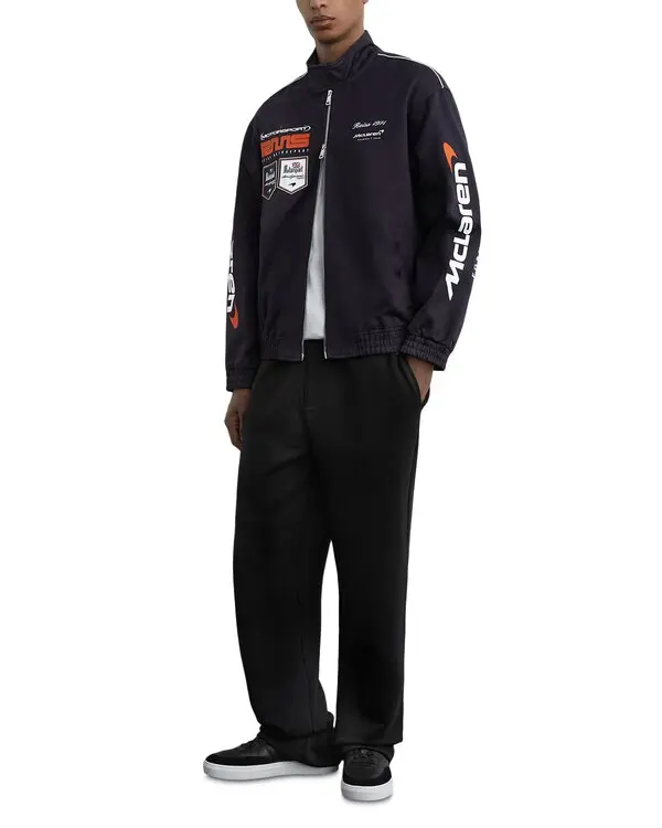 REISS X Mclaren Relaxed Fit Racing Season Logo Jacket