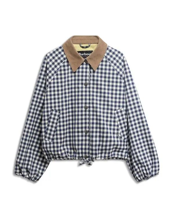 Barbour Casual Jacket - Gingham Navy/neutral
