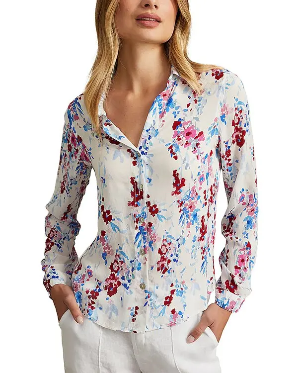 Bella Dahl Classic Button Down Shirt - Nautical Bloom