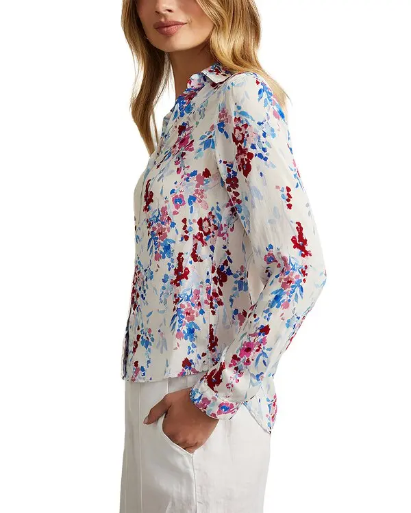 Bella Dahl Classic Button Down Shirt - Nautical Bloom