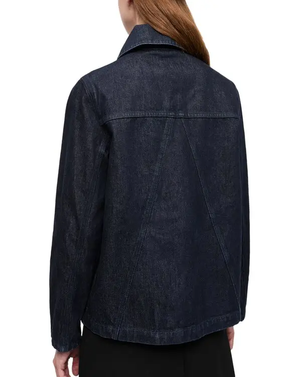 GANNI Belted Denim Jacket - Rinse