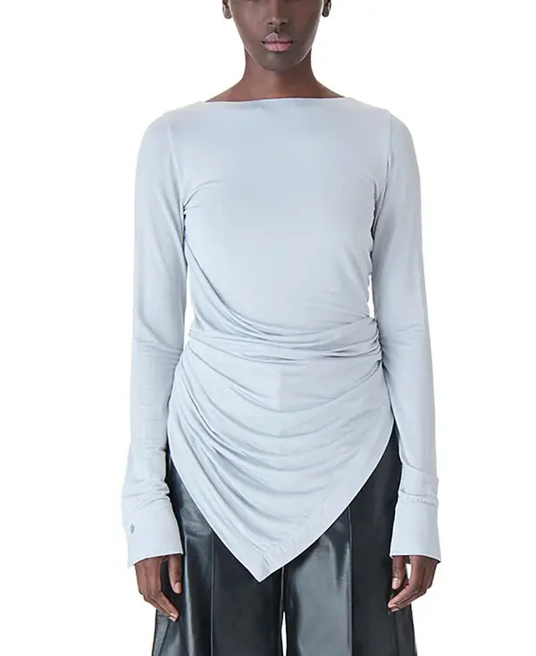 IRO PARIS Heliante Long Sleeve Top - Pearl Blue