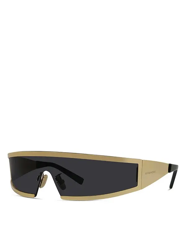 Givenchy Square Mask Sunglasses, 140mm - Gold/black
