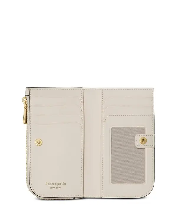 Kate Spade New York Devin Vibrant Buds Leather Bifold Wallet