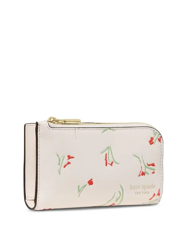 Kate Spade New York Devin Vibrant Buds Leather Bifold Wallet