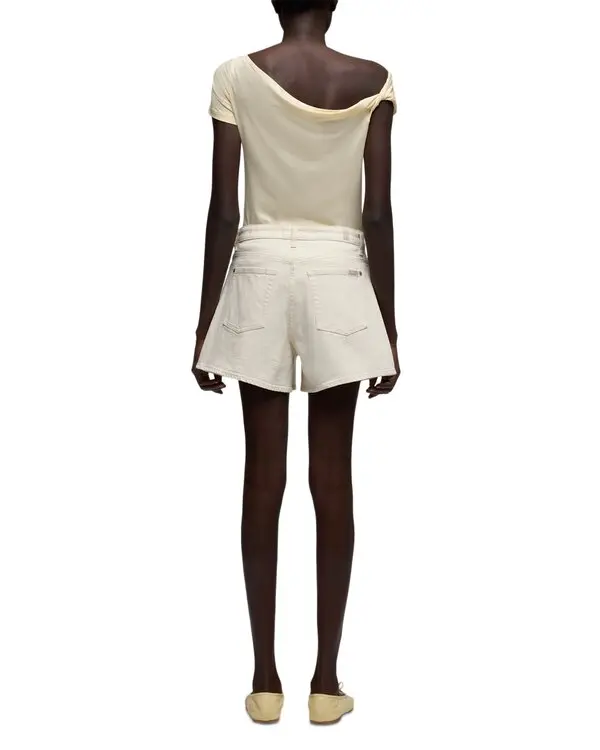 7 For All Mankind Kori Mid-rise Denim Shorts