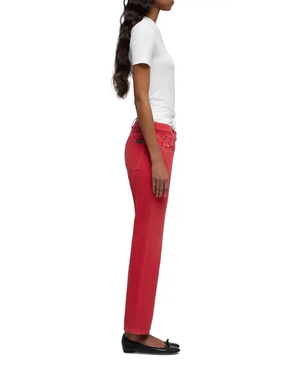 7 For All Mankind Low Rise Cigarette Jeans - Flame