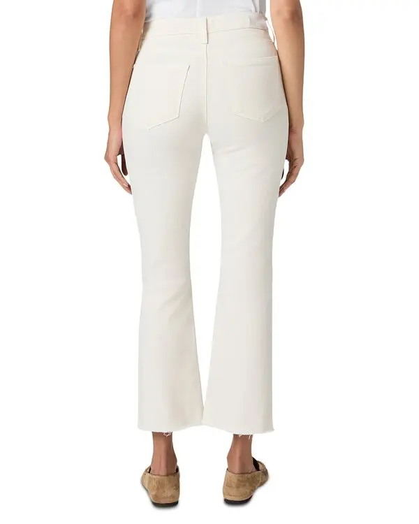 Paige Mason Crop Mid Rise Bootcut Jeans - Cream Cloud
