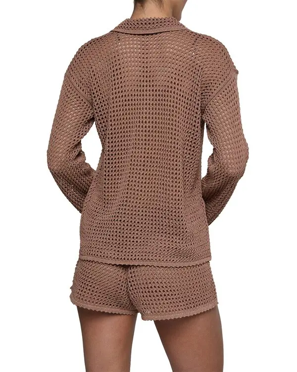L'Agence Mariana Pointelle Knit Sweater