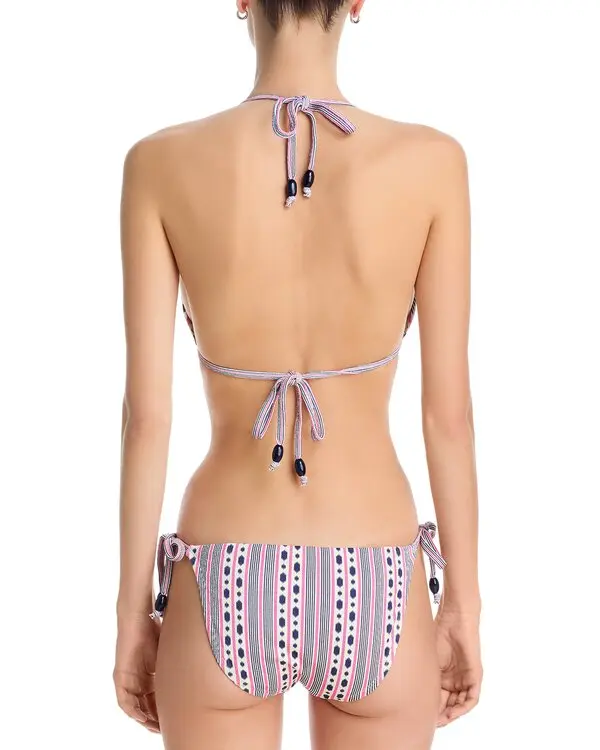 Aqua String Bikini Bottom - Cream Multi