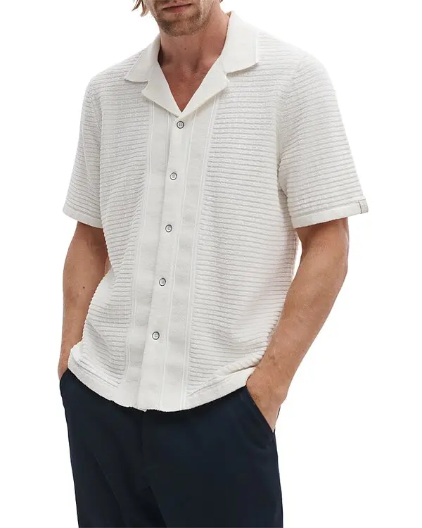 Rag & Bone Zuma Ottoman Camp Shirt - Chalk