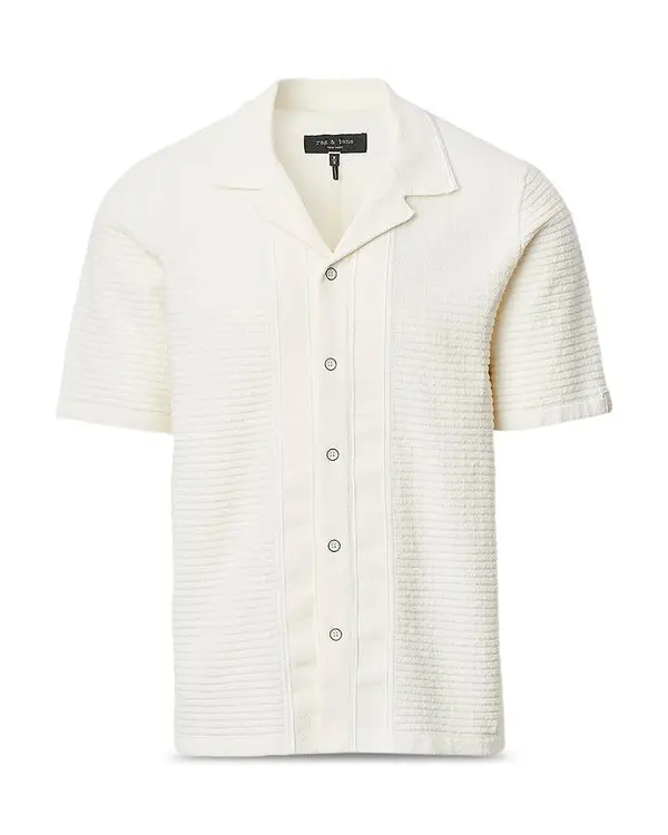 Rag & Bone Zuma Ottoman Camp Shirt - Chalk