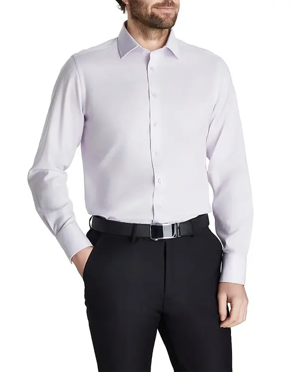 Thomas Pink Textured Solid Dress Shirt