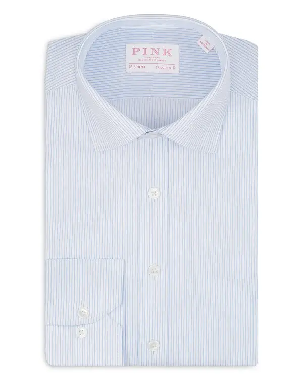 Thomas Pink Stripe Dress Shirt