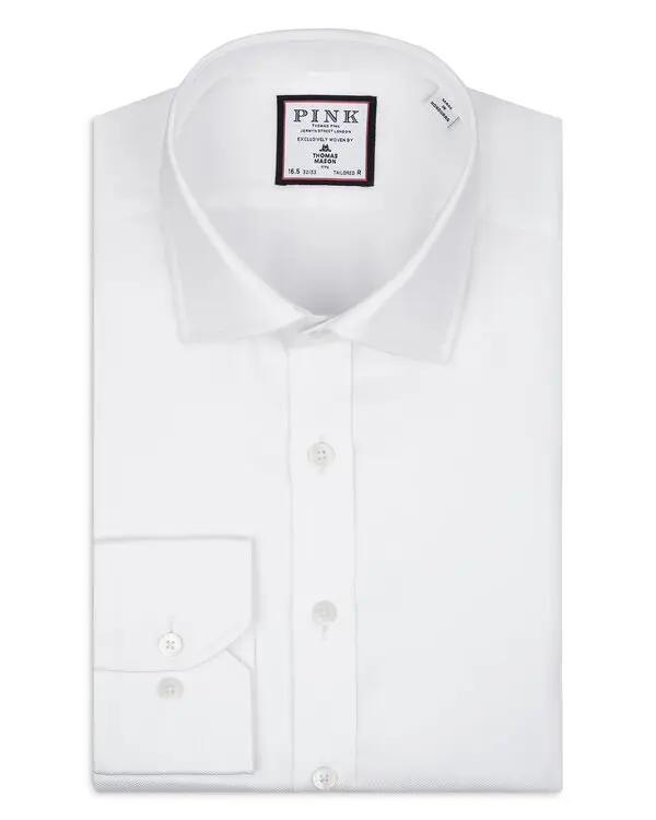 Thomas Pink Mason Textured Solid Dress Shirt