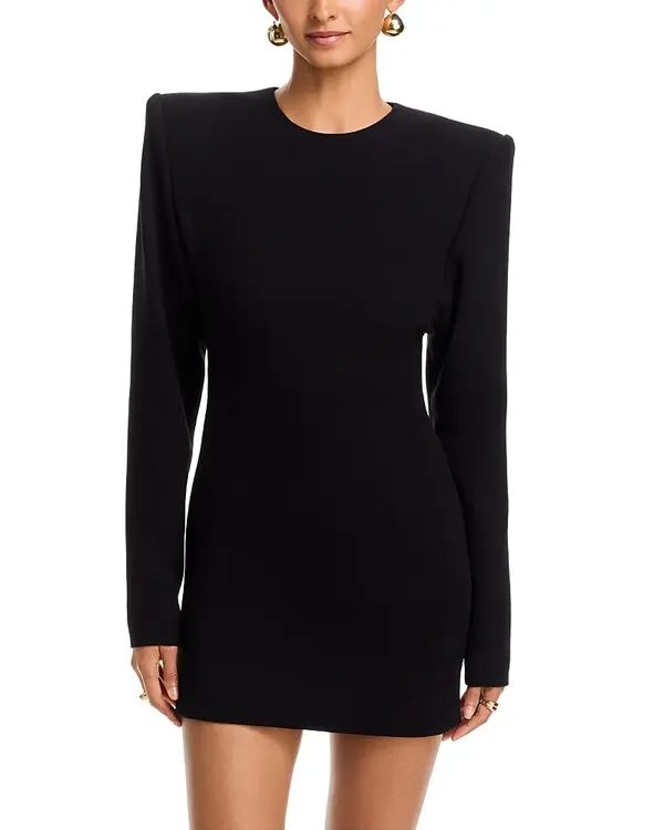 Wardrobe.NYC Evening Column Mini Dress - Black