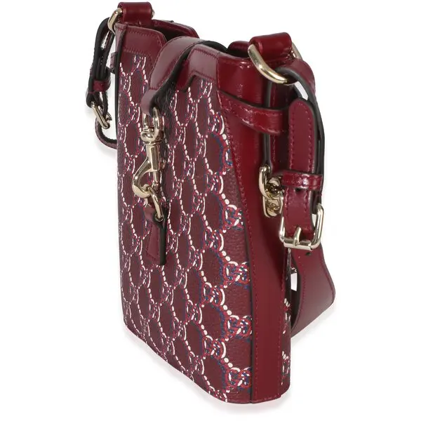 Gucci Gg Shadow Monogram Canvas Jackie Bucket Bag