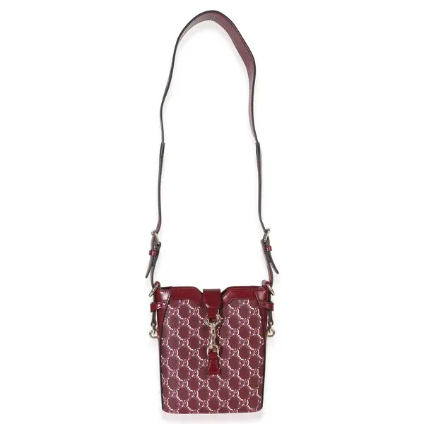 Gucci Gg Shadow Monogram Canvas Jackie Bucket Bag
