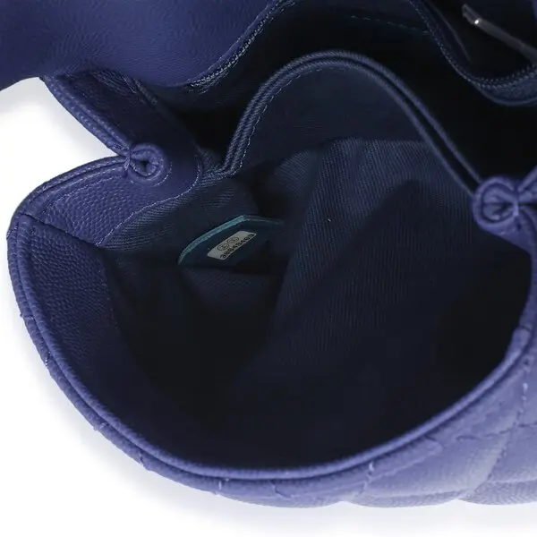 Chanel Coco Top Handle Flap Bag - Purple