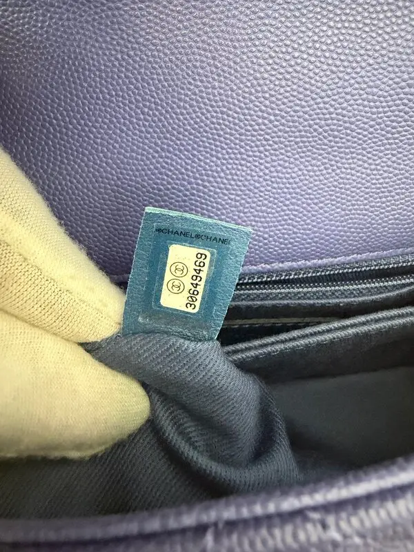 Chanel Coco Top Handle Flap Bag - Purple