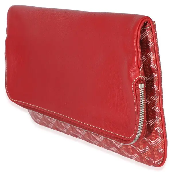 Goyard Goyardine Canvas Sainte Marie Pouch - Red