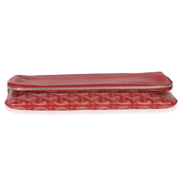 Goyard Goyardine Canvas Sainte Marie Pouch - Red