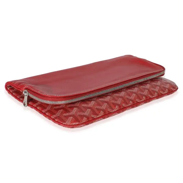 Goyard Goyardine Canvas Sainte Marie Pouch - Red