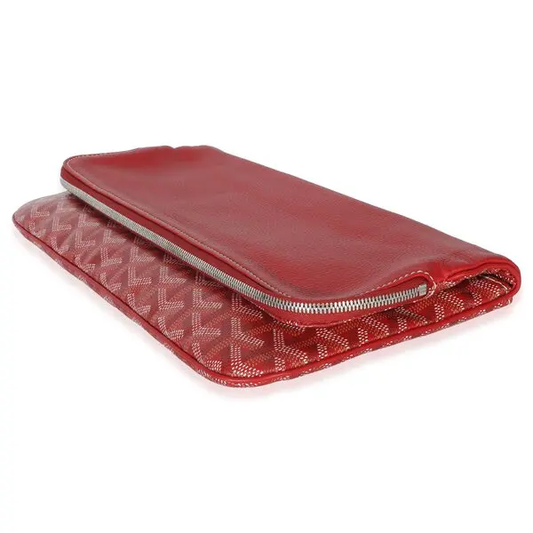 Goyard Goyardine Canvas Sainte Marie Pouch - Red