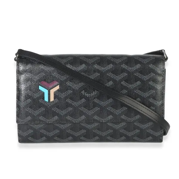 Goyard Goyardine Canvas Varenne Limited Continental Wallet - Black