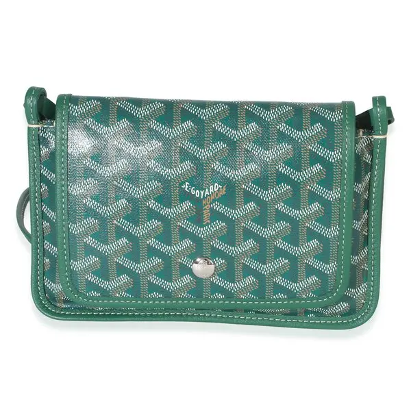 Goyard Goyardine Canvas Plumet Wallet - Green