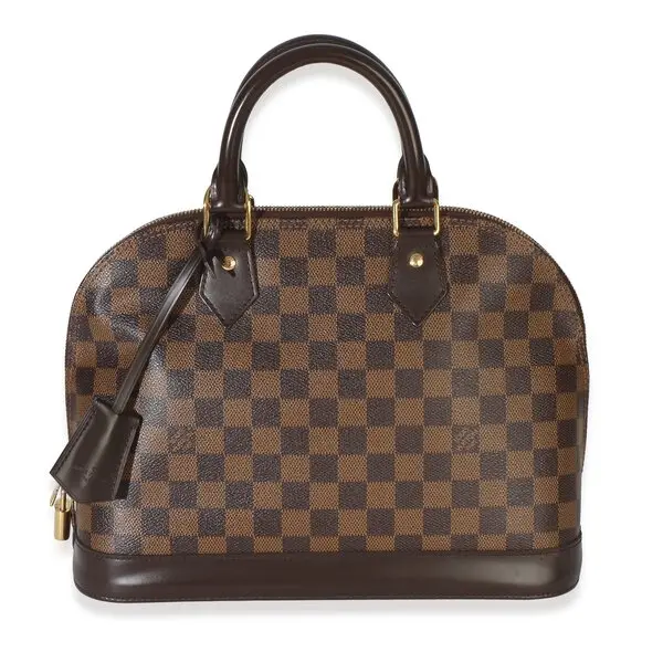 LOUIS VUITTON Damier Ebene Canvas Alma Pm - Brown