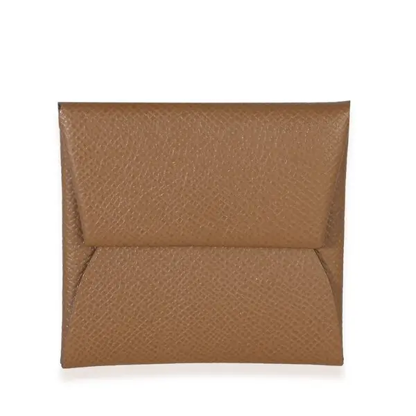 Hermès Alezan Biscuit Epsom Verso Bastia Change Purse - Brown