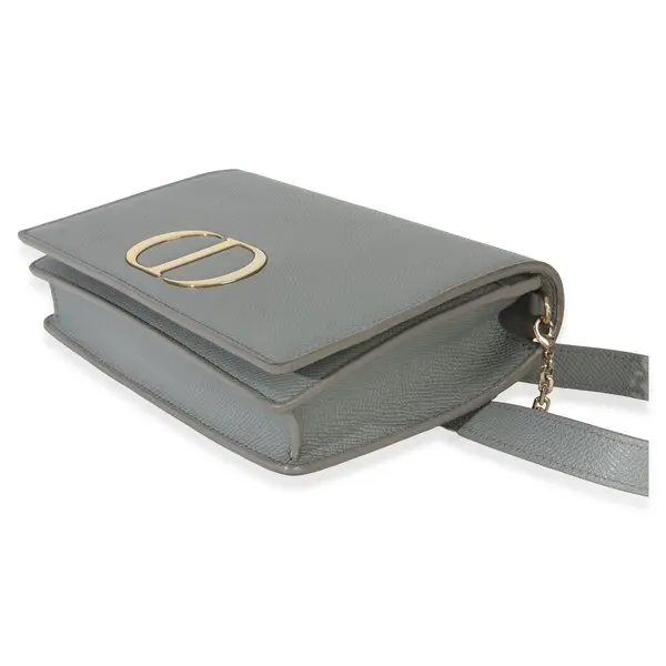 Dior Grained Calfskin 30 Montaigne 2-in-1 Pouch - Blue