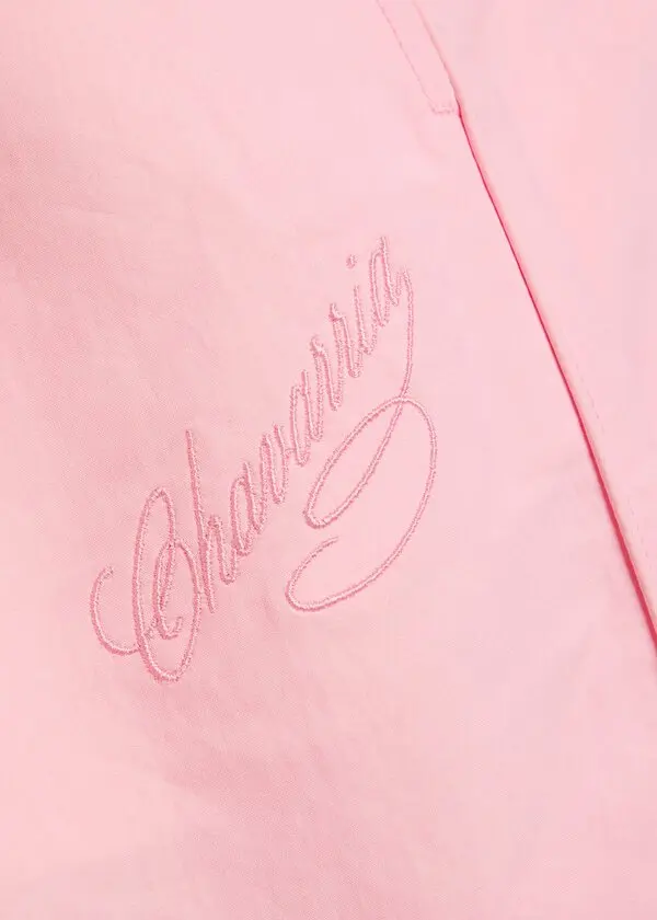WILLY CHAVARRIA Logo-embroidered Woven Trousers - Pink