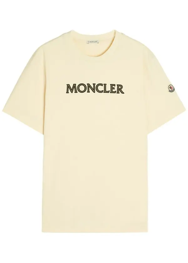 Moncler Logo Cotton T-shirt - White