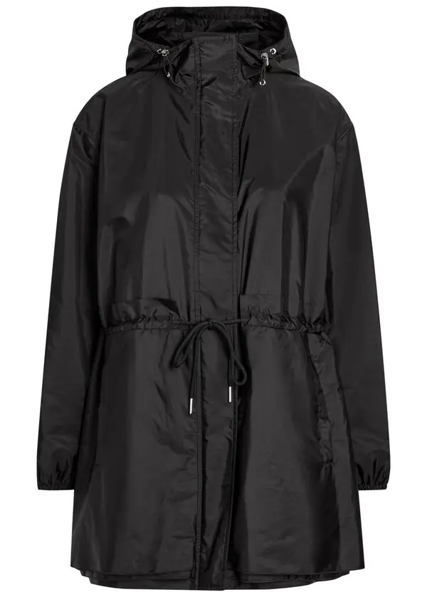 Moncler Weteau Drawstring Hooded Nylon Jacket - Black