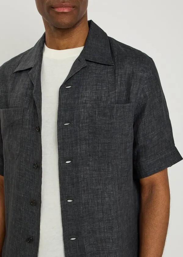 Brunello Cucinelli Linen Shirt - Anthracite