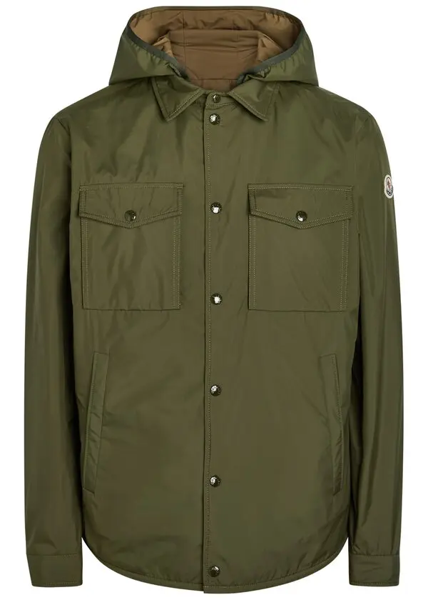 Moncler Chirano Layered Shell Jacket - Dark Green