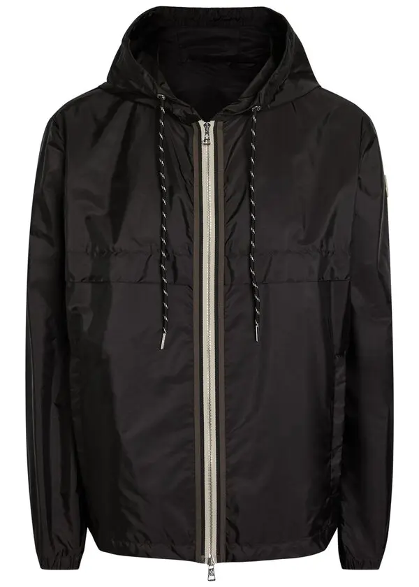 Moncler Nidge Hooded Nylon Jacket - Black