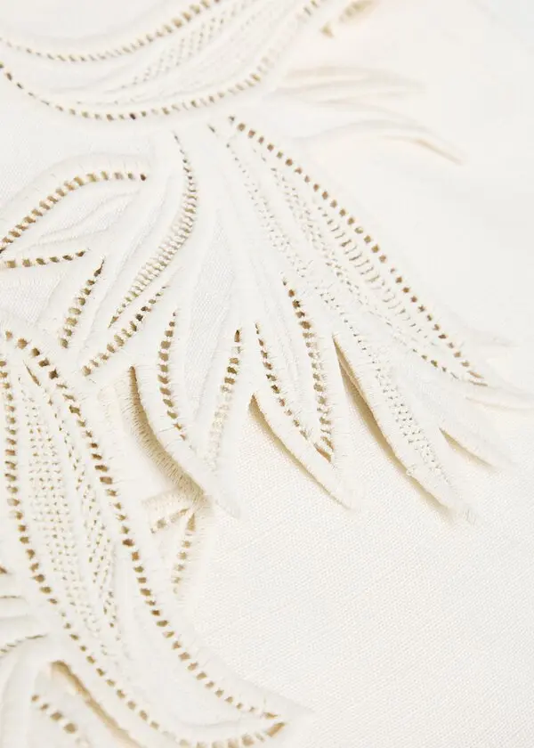 Simkhai Kallin Cropped Linen-blend Trousers