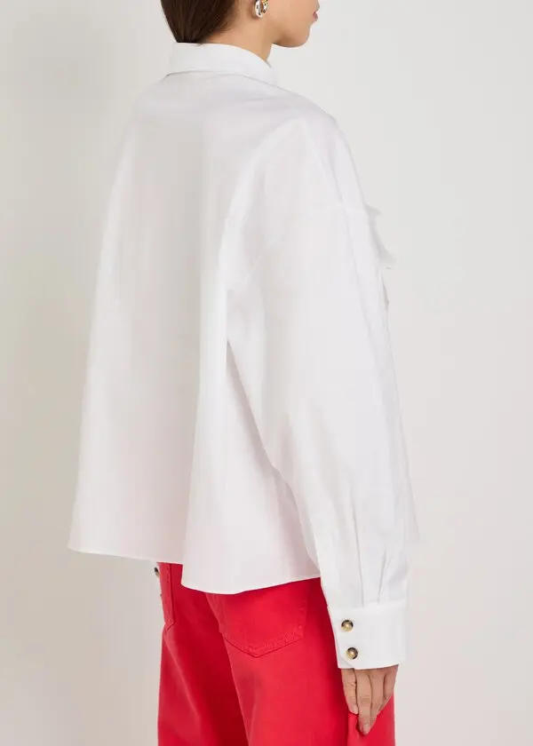 A.W.A.K.E. Mode Ruffled Asymmetric Shirt