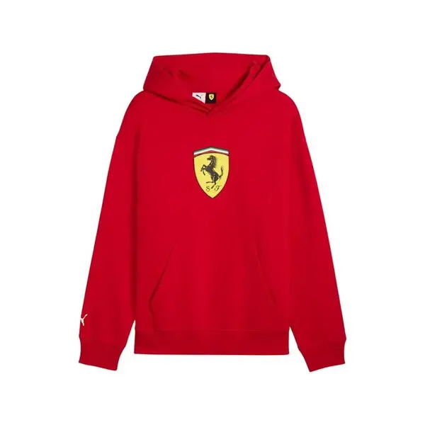 PUMA Scuderia Ferrari Shield Hoodie - Rosso Corsa