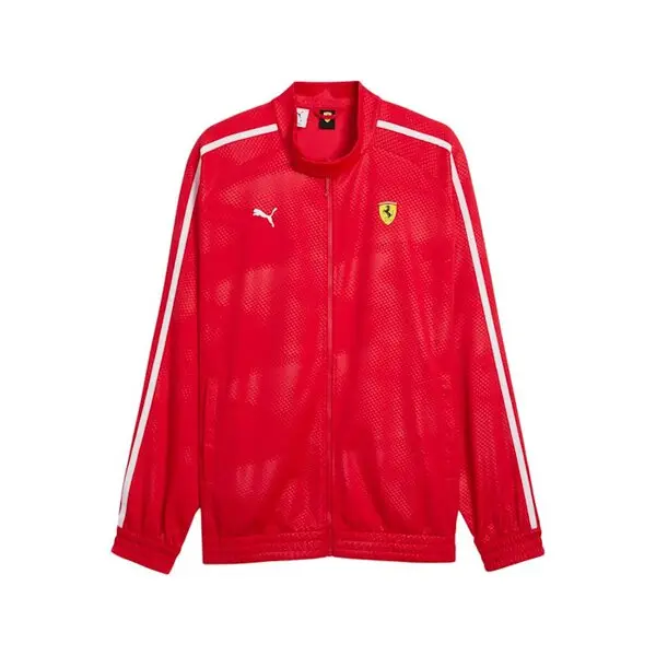PUMA Scuderia Ferrari T7 Oversized Track Jacket - Rosso Corsa