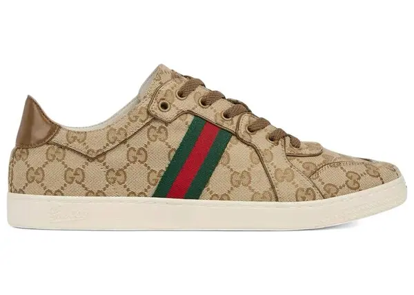 Gucci Stretch Low-top Sneakers - Sand/dark Brown
