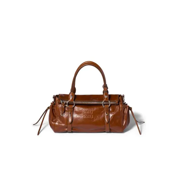 Miu Miu Glossy Leather Handbag