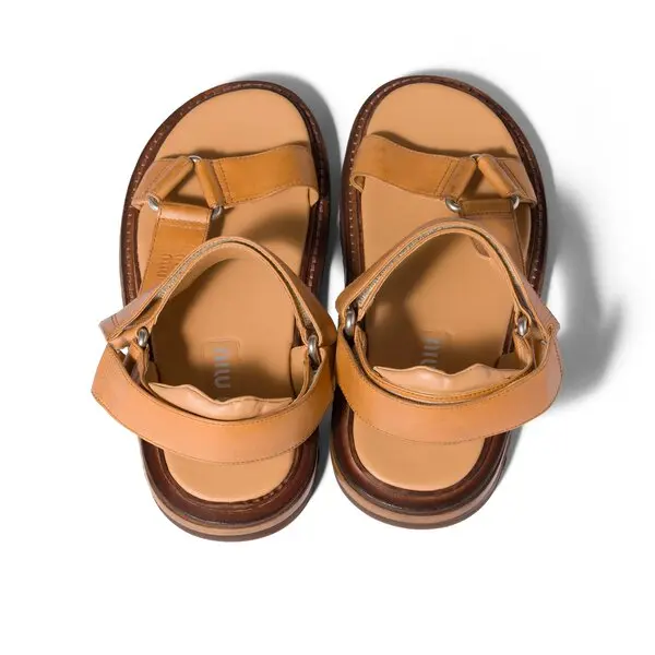 Miu Miu Leather Sandals