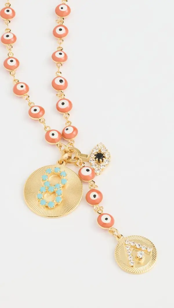 ELIZABETH COLE Galia Charm Necklace