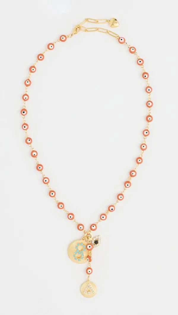 ELIZABETH COLE Galia Charm Necklace