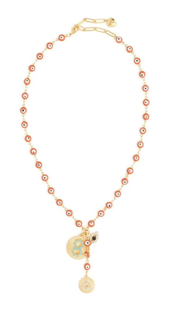 ELIZABETH COLE Galia Charm Necklace