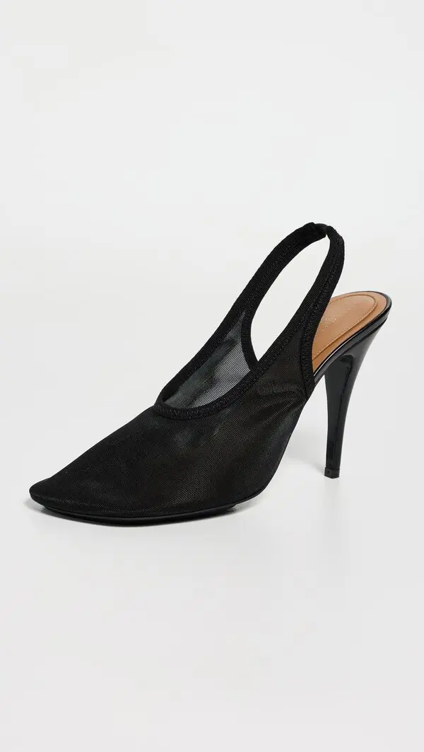 Stella McCartney Slingback Stretch Mesh Pumps